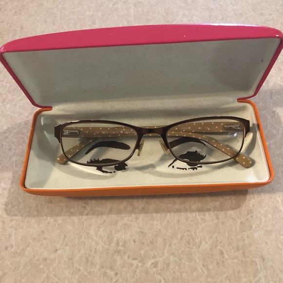 kate spade | Accessories | Kate Spade Brown Frame Reading Glasses With ...